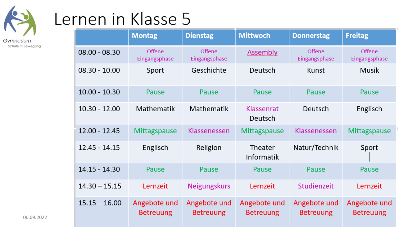 Unterricht/Stundenplan | Gymnasium Langenhorn